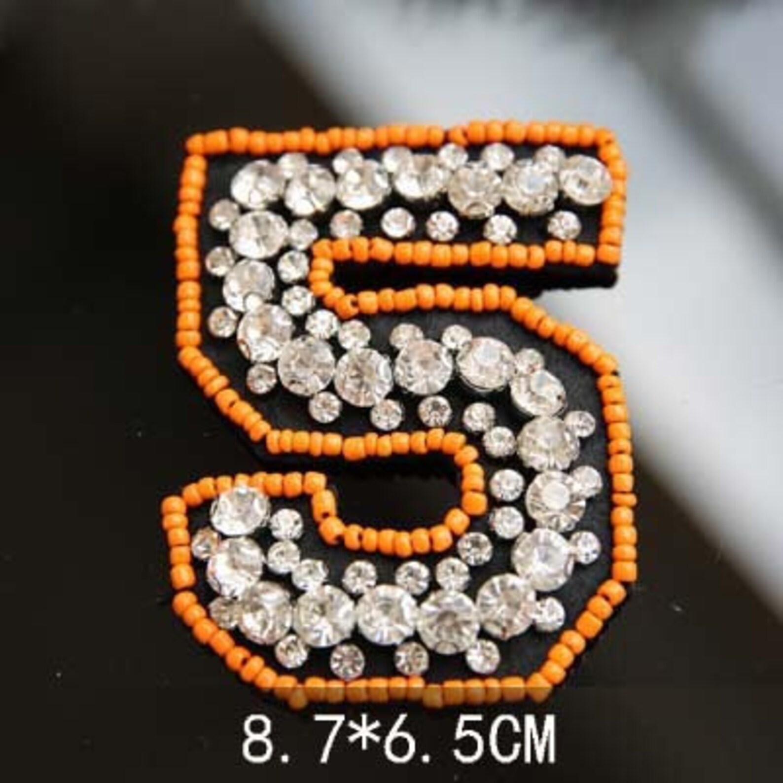 Fabric Crystal Beaded Color Numbers 0 to 9 Number Appliques | Etsy