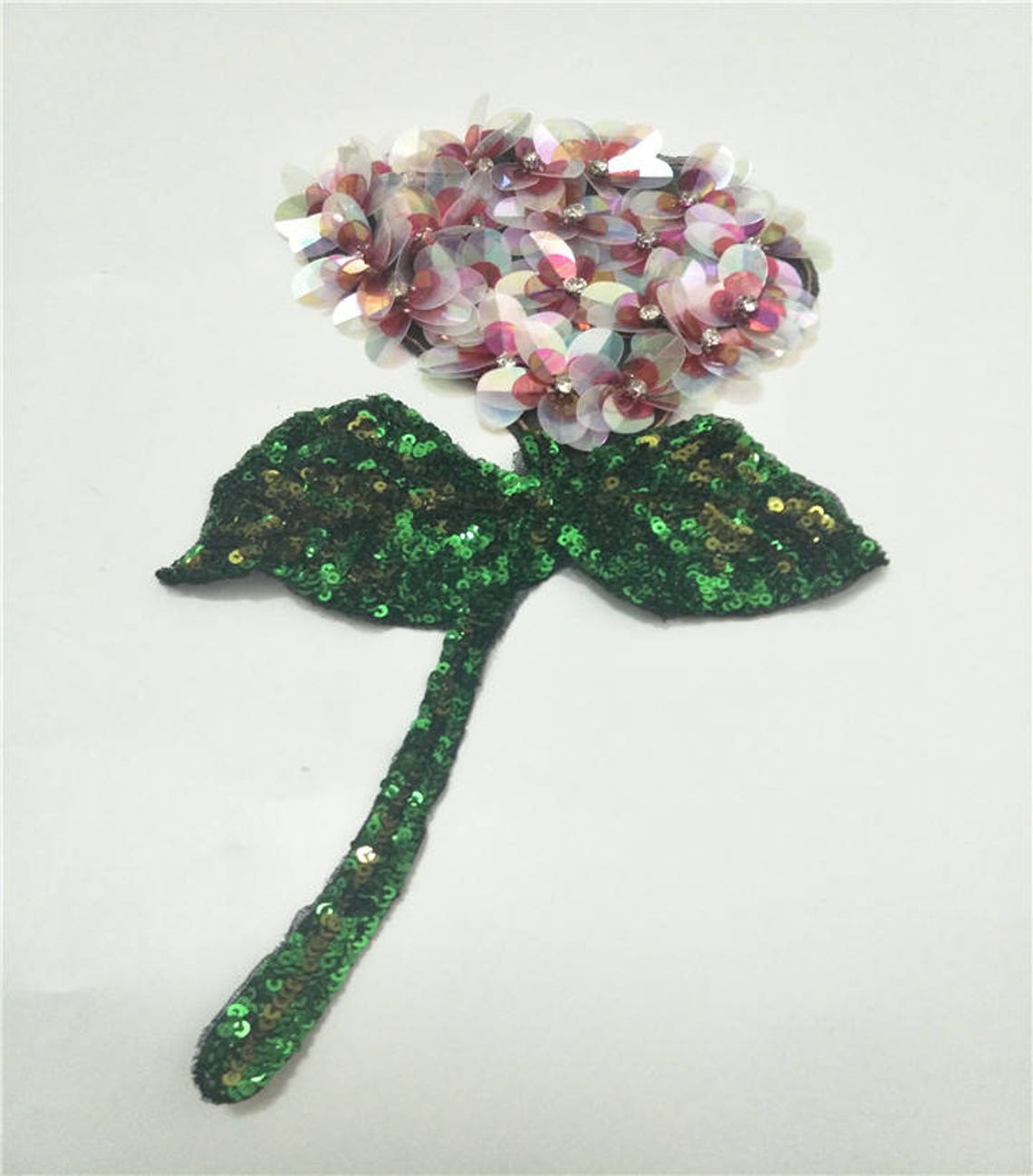 Glitter Sequins Hydrangea Rose Flower Applique Valentine Cloth - Etsy