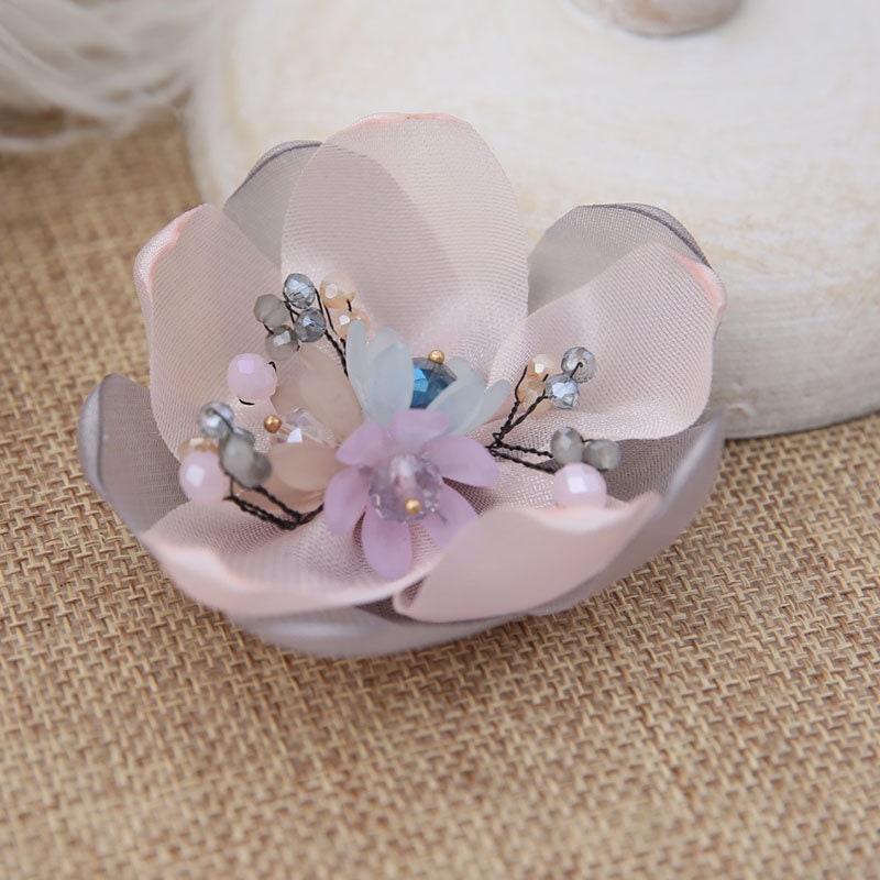 Fabric White Flower Applique Flowers Cloth Patch DIY Garment | Etsy