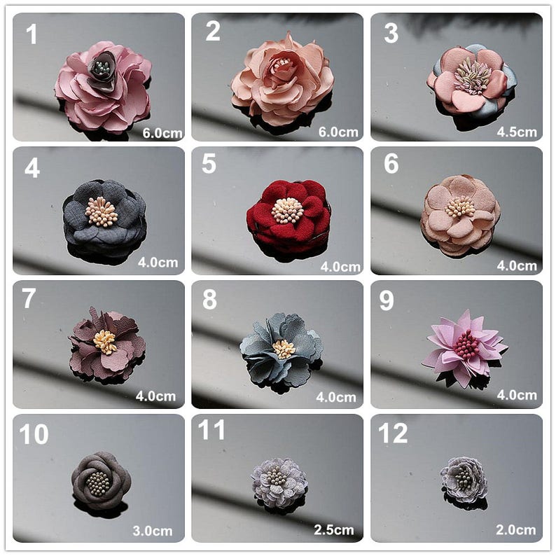 Fabric Silk Flower Applique Flower Cloth Stickers DIY Jacket - Etsy