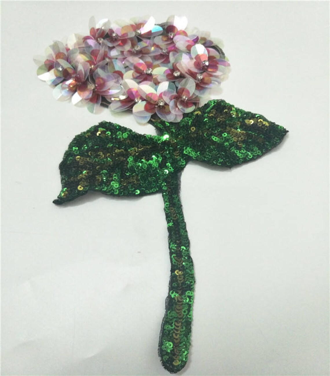 Glitter Sequins Hydrangea Rose Flower Applique Valentine Cloth - Etsy