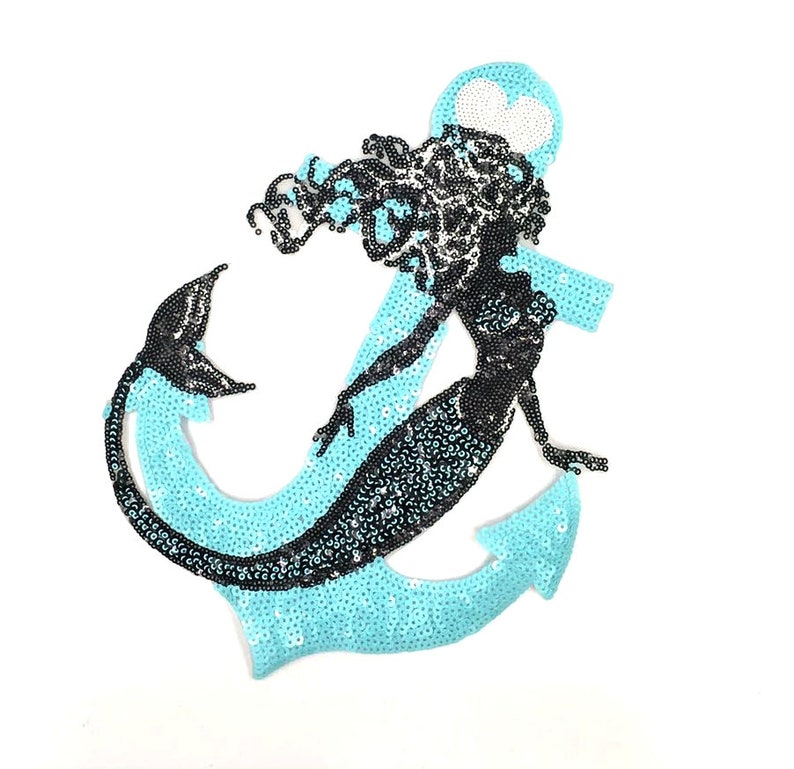 Sequins Beaded Heart Mermaid Lips Applique Letter Lip Cloth - Etsy