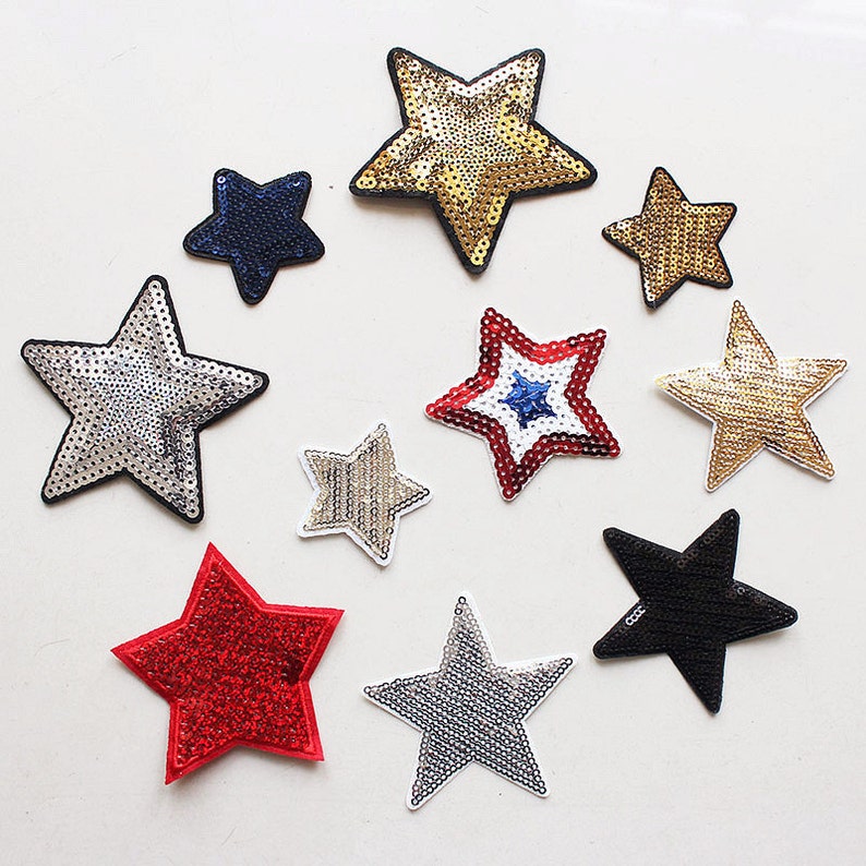 Shining Star Applique Cloth Patch DIY Garment Accessories - Etsy