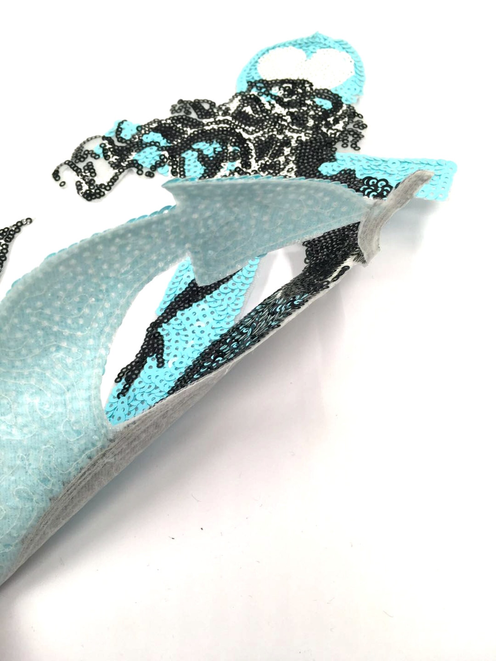 Sequins Beaded Heart Mermaid Lips Applique Letter Lip Cloth - Etsy