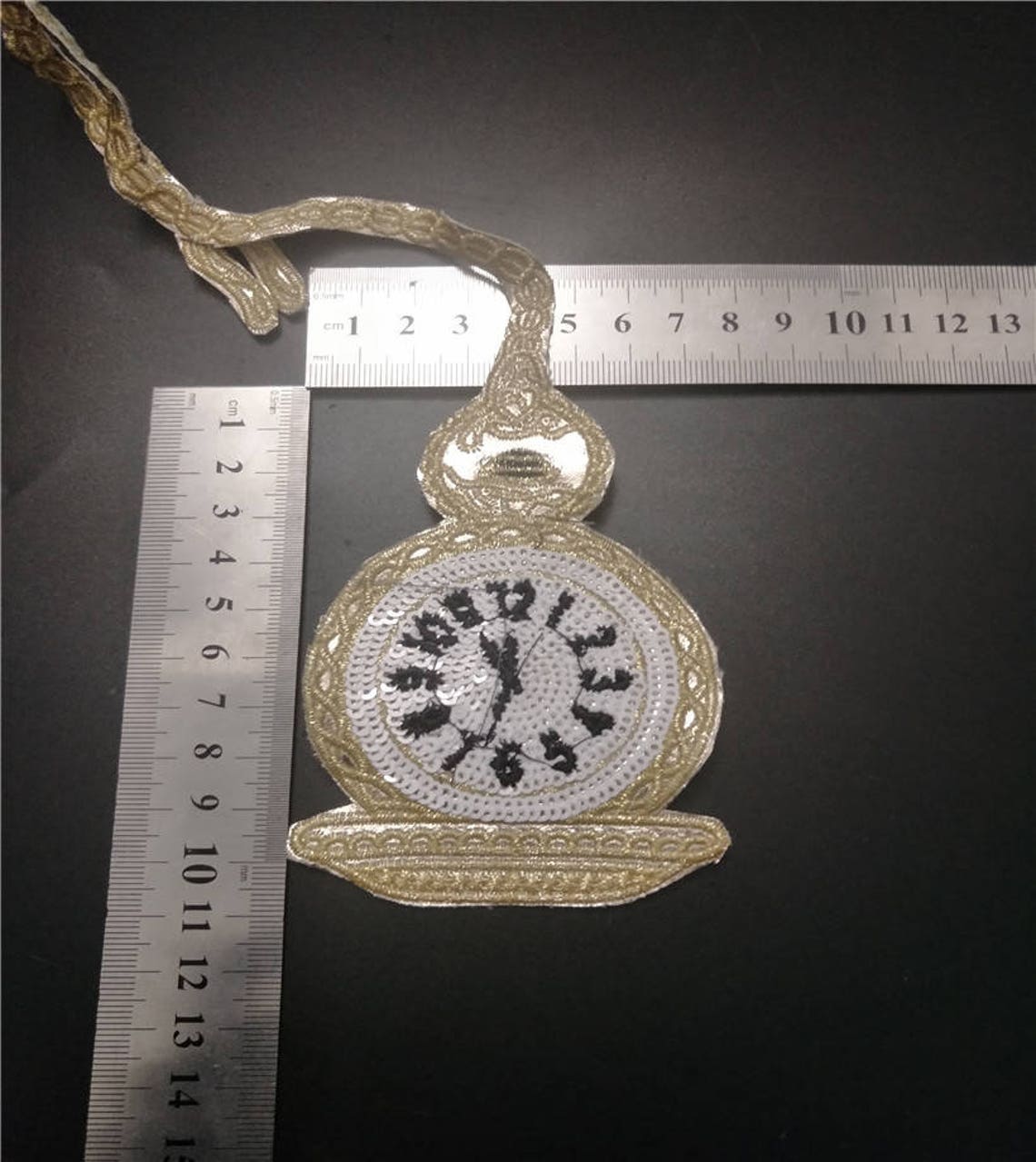 Sequins Beaded Pocket Watch Magic Mirror Candle Soldier Desk - Etsy