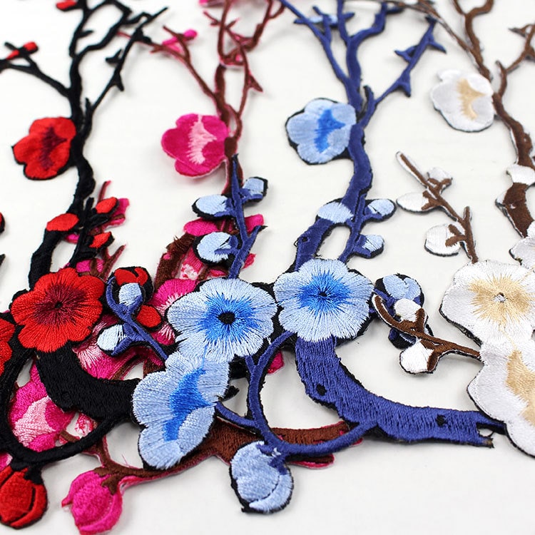 11.5x41cm Fabric Applique Flower Cloth Handsew Applique DIY | Etsy