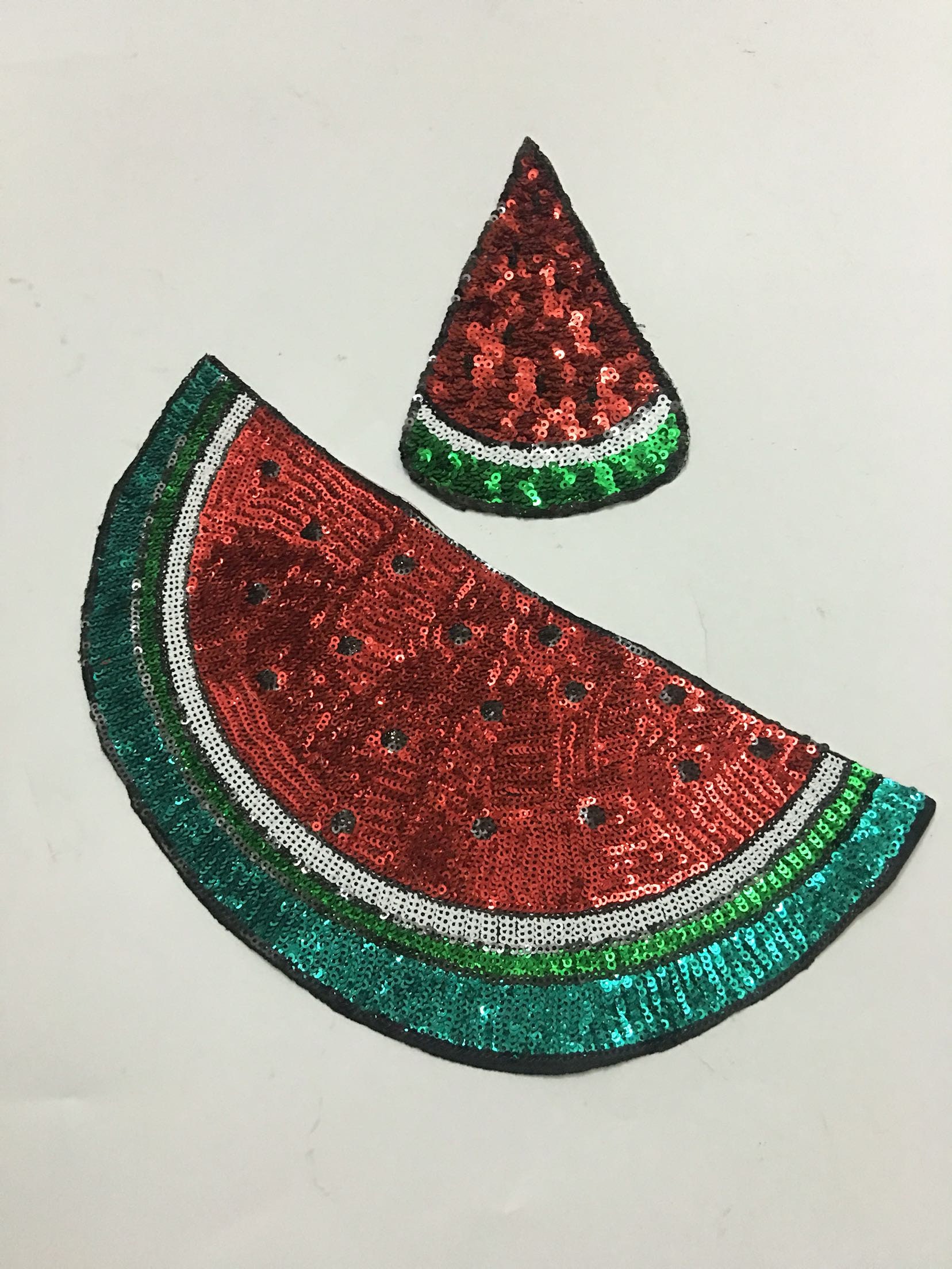 Sequins Beaded Green Red Watermelon Lips Appliques Lip Cloth - Etsy