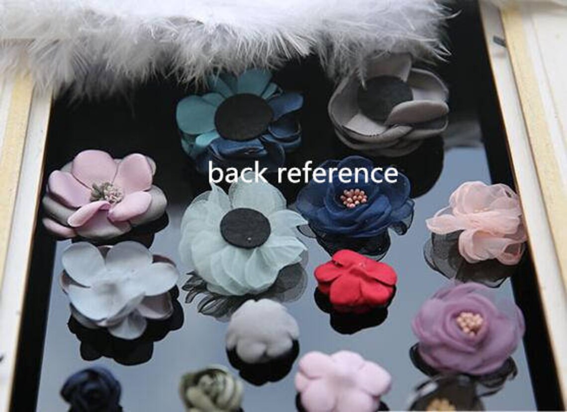 Fabric Silk Flower Applique Flower Cloth Stickers DIY Jacket - Etsy