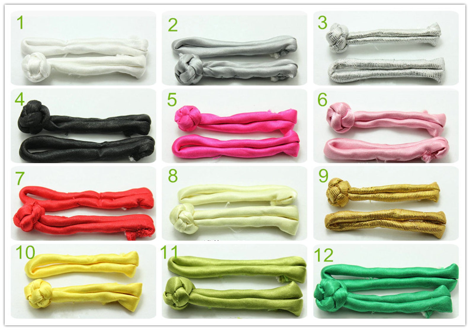 5pieces of 9x0.7cm Tradition Cloth Button DIY Garment Chinese Qipao ...