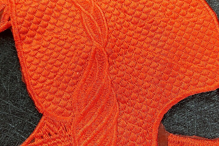 46x55cm Fabric Embroidery Big Goldfish Applique Fish Cloth DIY | Etsy