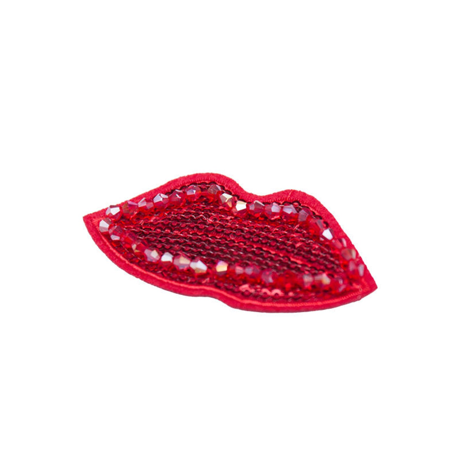 One Set Crystal Beaded Eyes Lips Appliques Making up Eye Cloth | Etsy