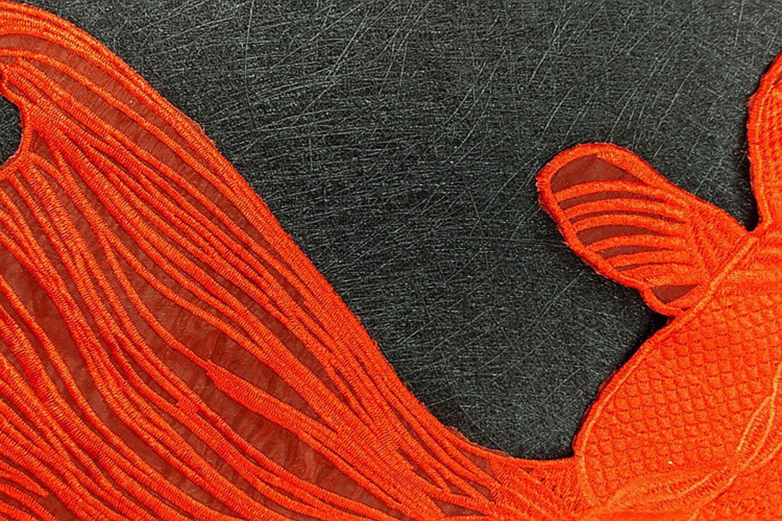 46x55cm Fabric Embroidery Big Goldfish Applique Fish Cloth DIY | Etsy