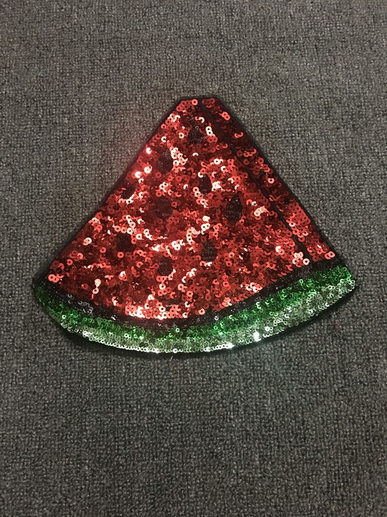 Sequins Beaded Green Red Watermelon Lips Appliques Lip Cloth - Etsy