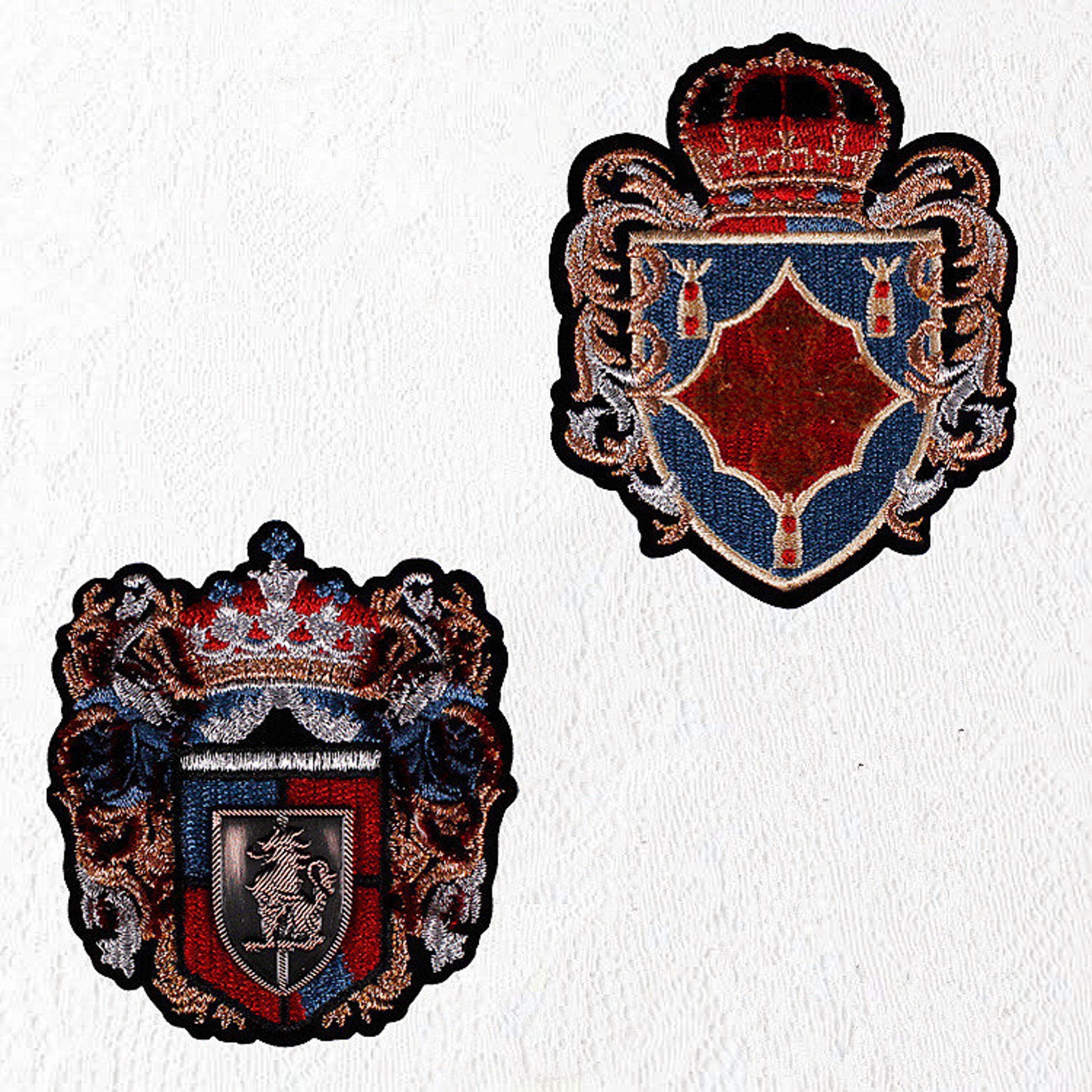 Toothbrush Embroidered Fabric Applique Crown Badge Cloth Patch - Etsy