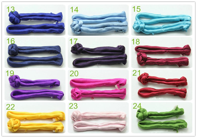 5pieces of 9x0.7cm Tradition Cloth Button DIY Garment Chinese Qipao ...
