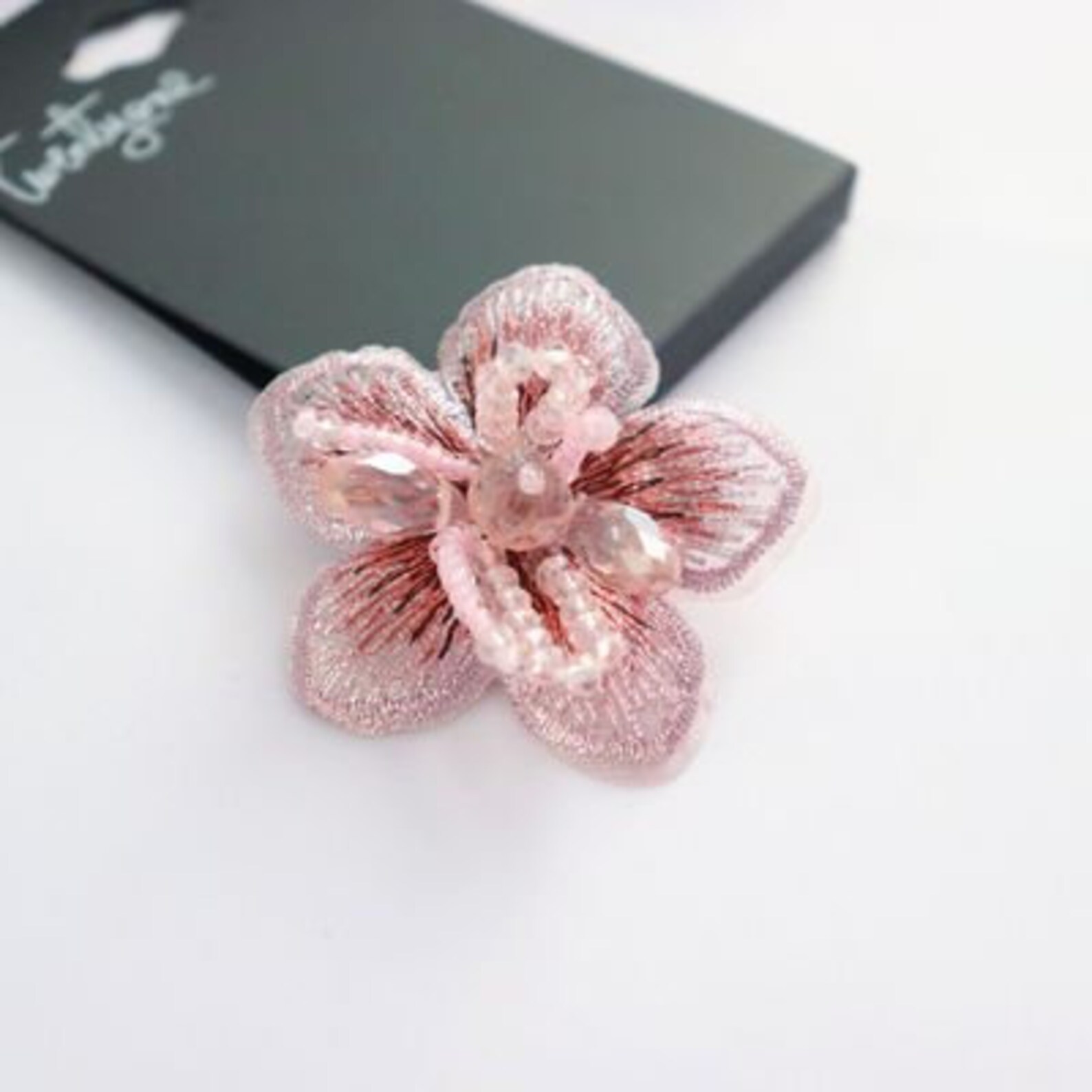 4cm Gradual Stereo Embroidery Fabric Beaded Multi Color Flower Applique ...