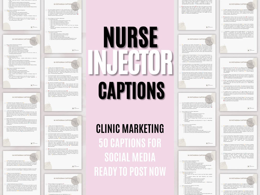 Nurse Injector Instagram Captions, Botox and Fillers Facebook Captions ...