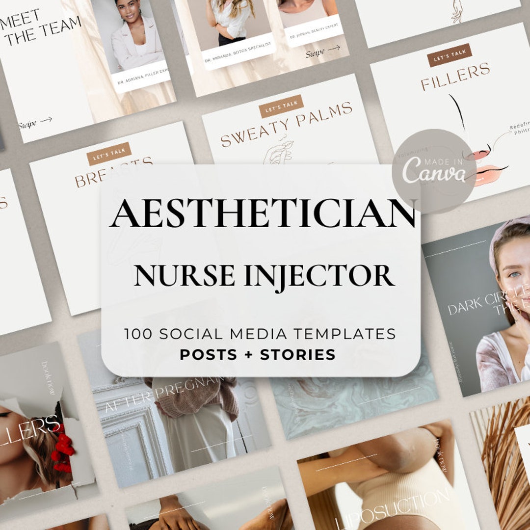 Botox and Filler Templates Aesthetic Nurse Injector Templates ...