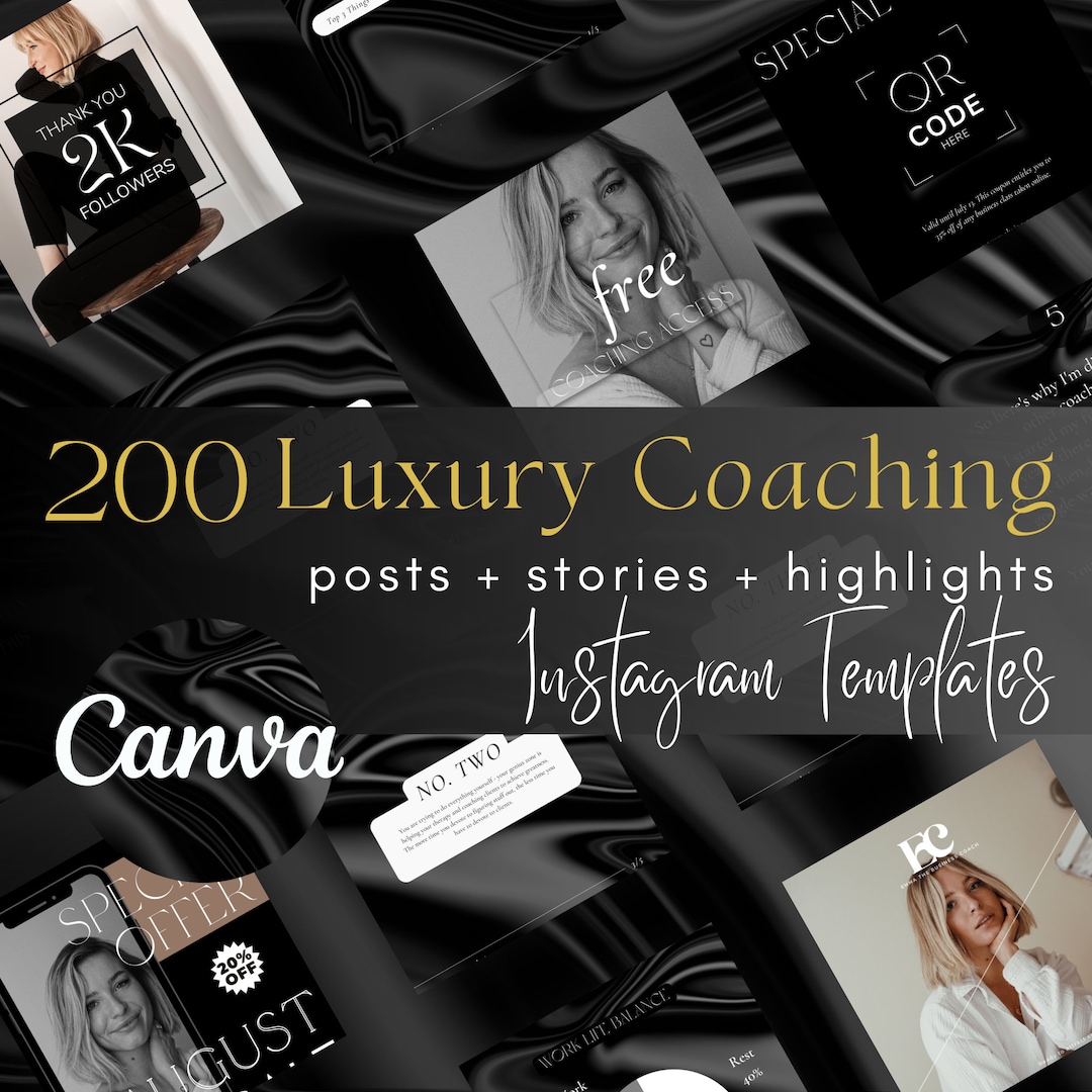 Coaching Instagram Post, Stories, Highlights Templates, Blogger ...