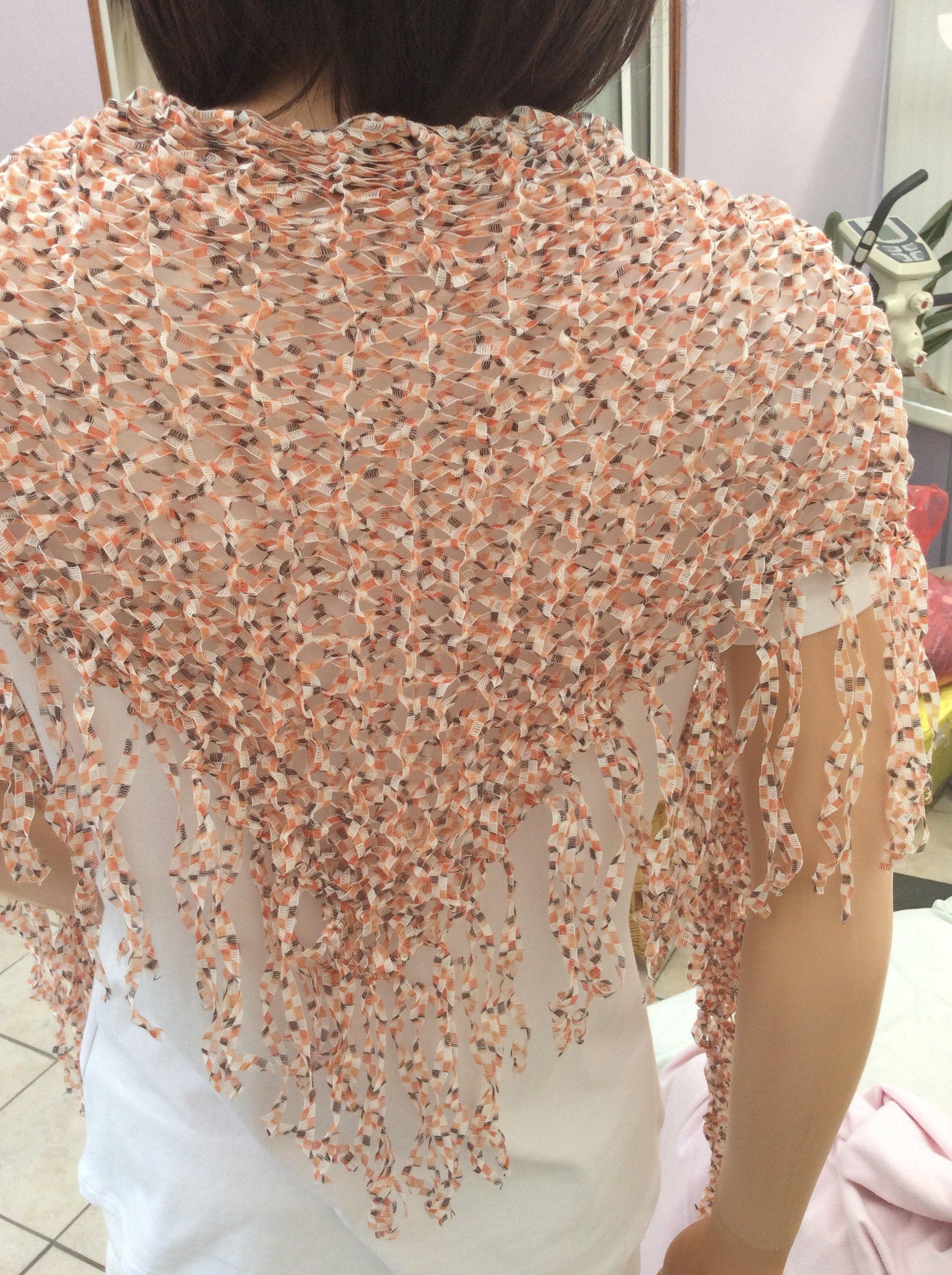 Uniquely Striking & Unusual Scarf in a Mix of Brown Orange - Etsy