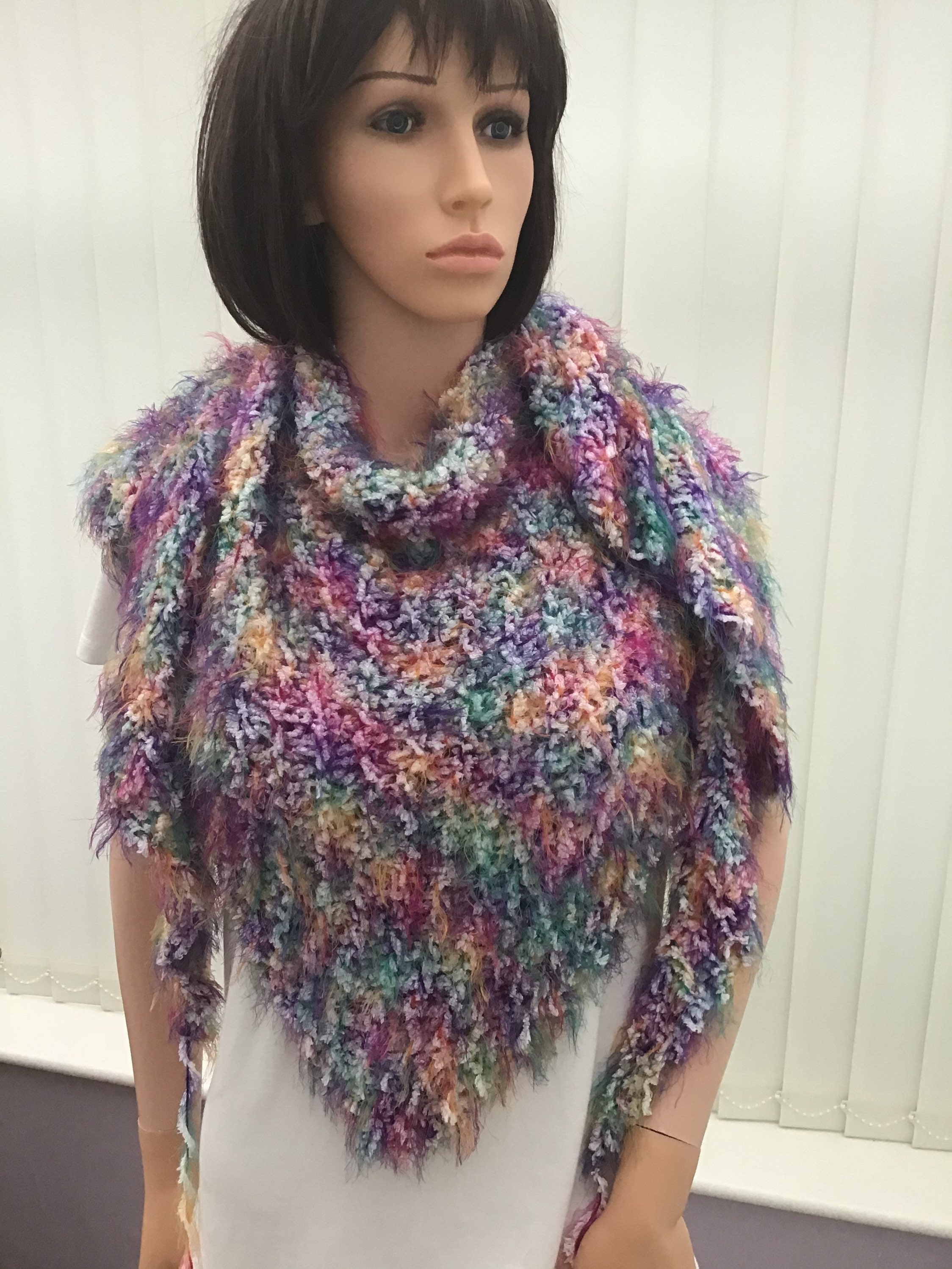 Bespoke and Unique, Stunning Multicolour Shawl Thats Very Soft and ...
