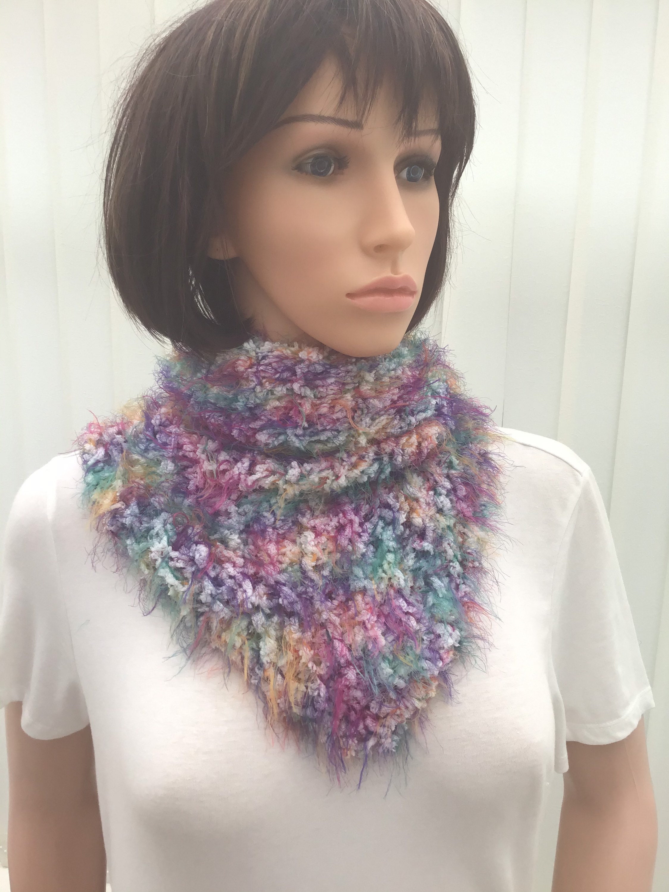 Bespoke and unique stunning multicolour shawl thats very | Etsy