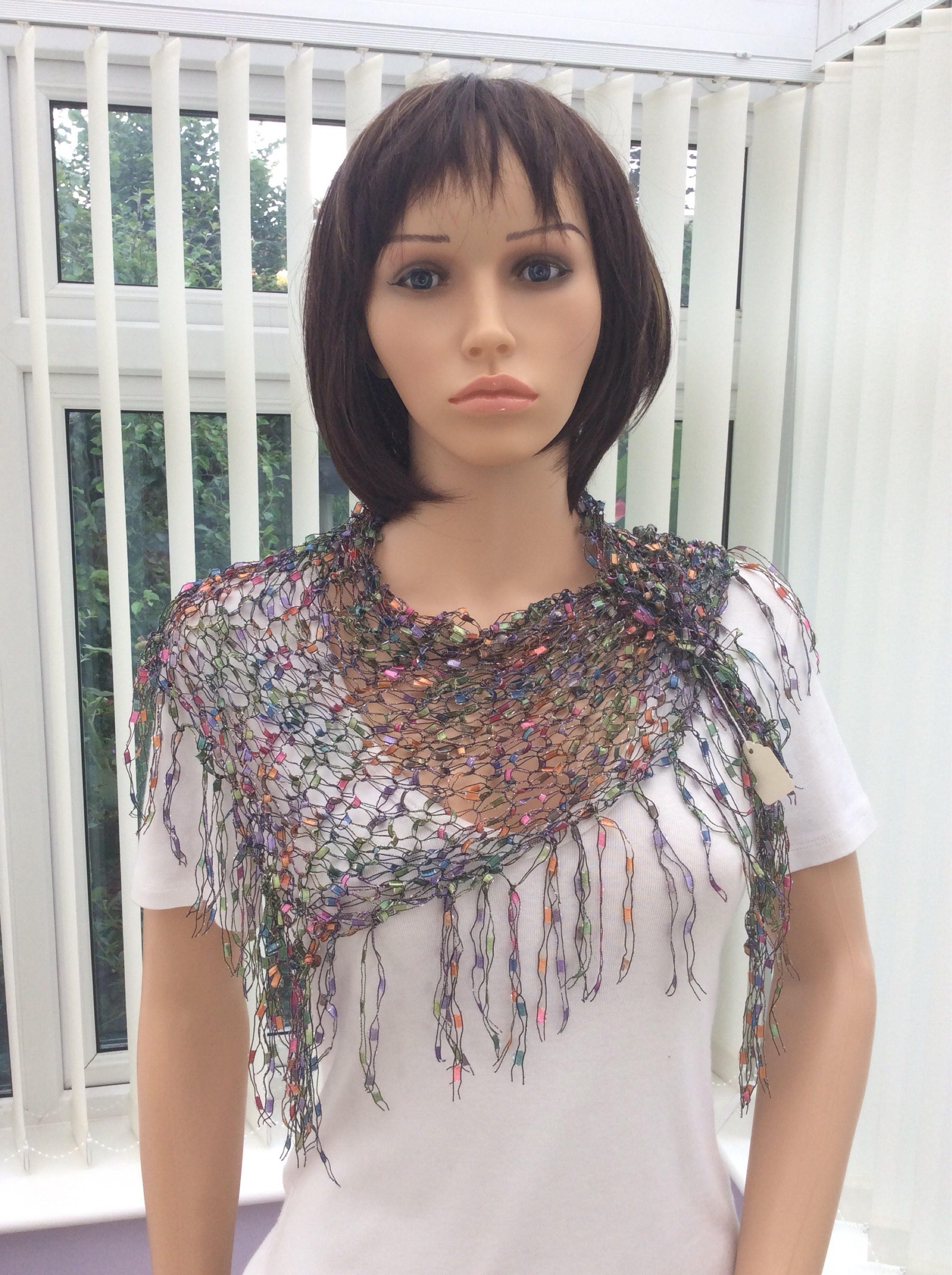 Sparkly Fun Scarf in Multi Shades Just Asking to Be Noticed - Etsy