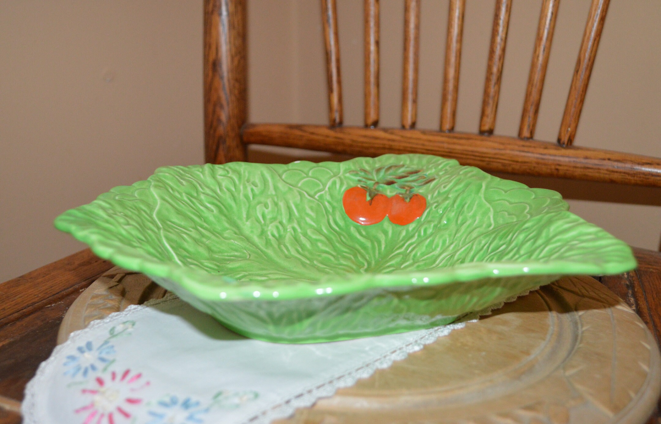 Vintage Beswick Leaf Bowl Cabbage Leaf & Tomato 1930s - Etsy