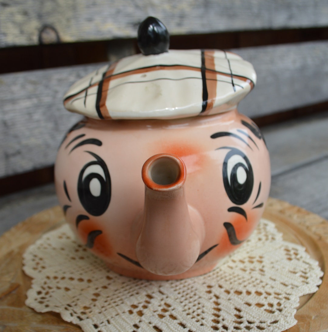 Vintage Wade Andy Capp Teapot, England, 24 Oz Capacity, 1950s, Hand ...