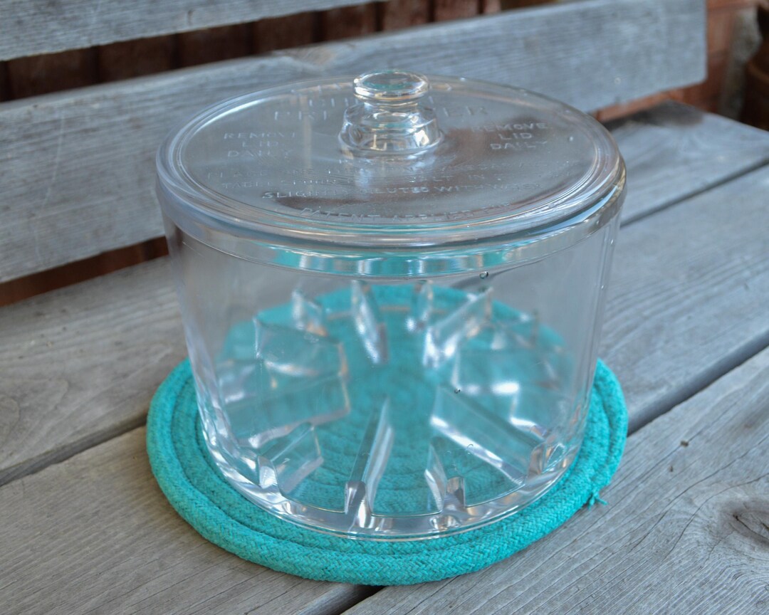 Vintage Cheese Preserver, Glass Container, Farmhouse Kitchen, 1920s - Etsy