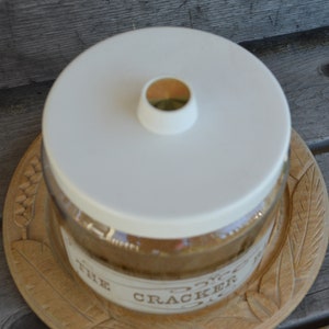 Vintage Pyrex Cracker Barrel Canister, Cookie Jar, Dog Treats Canister ...