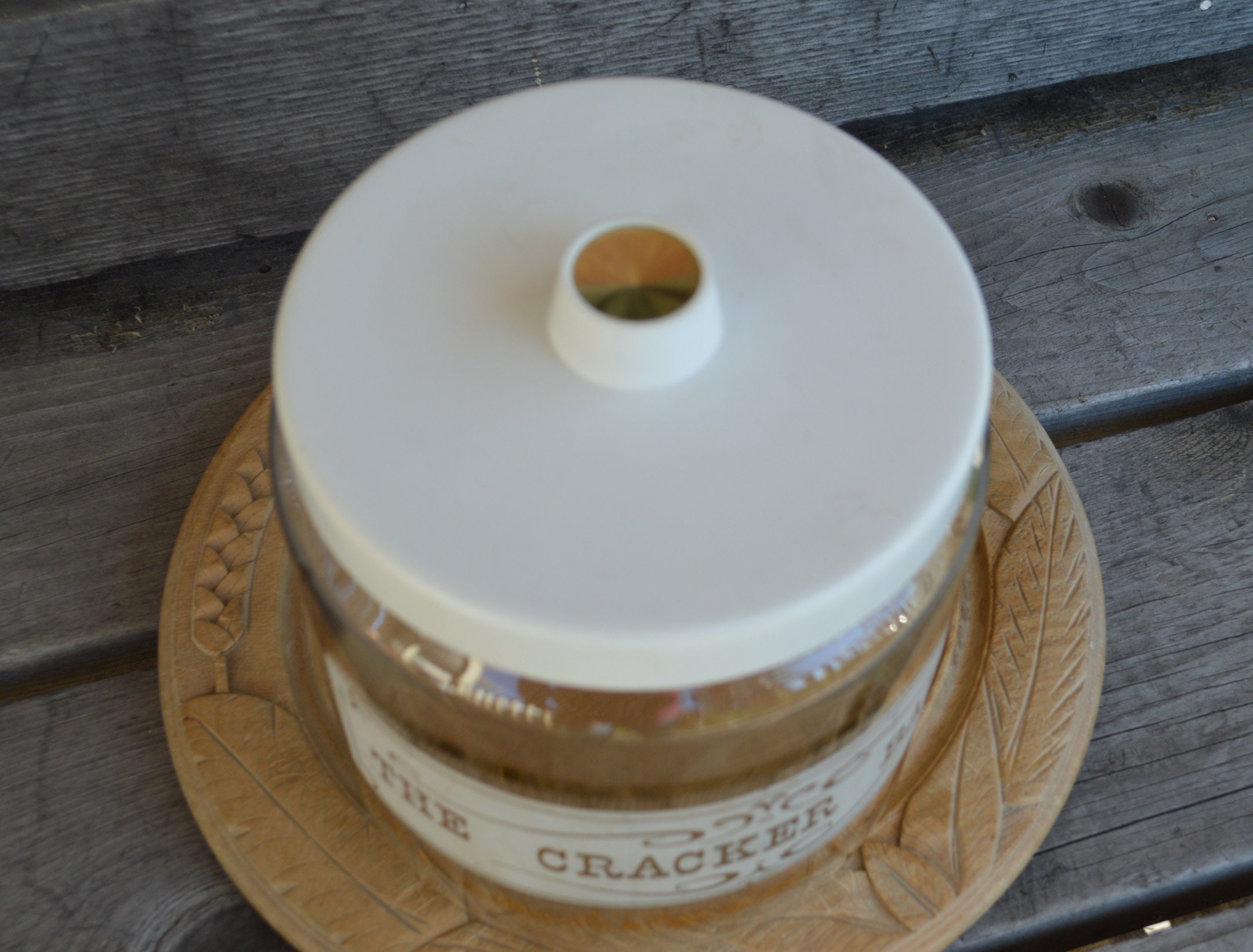Vintage Pyrex Cracker Barrel Canister, Cookie Jar, Dog Treats Canister ...