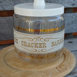Vintage Pyrex Cracker Barrel Canister, Cookie Jar, Dog Treats Canister ...