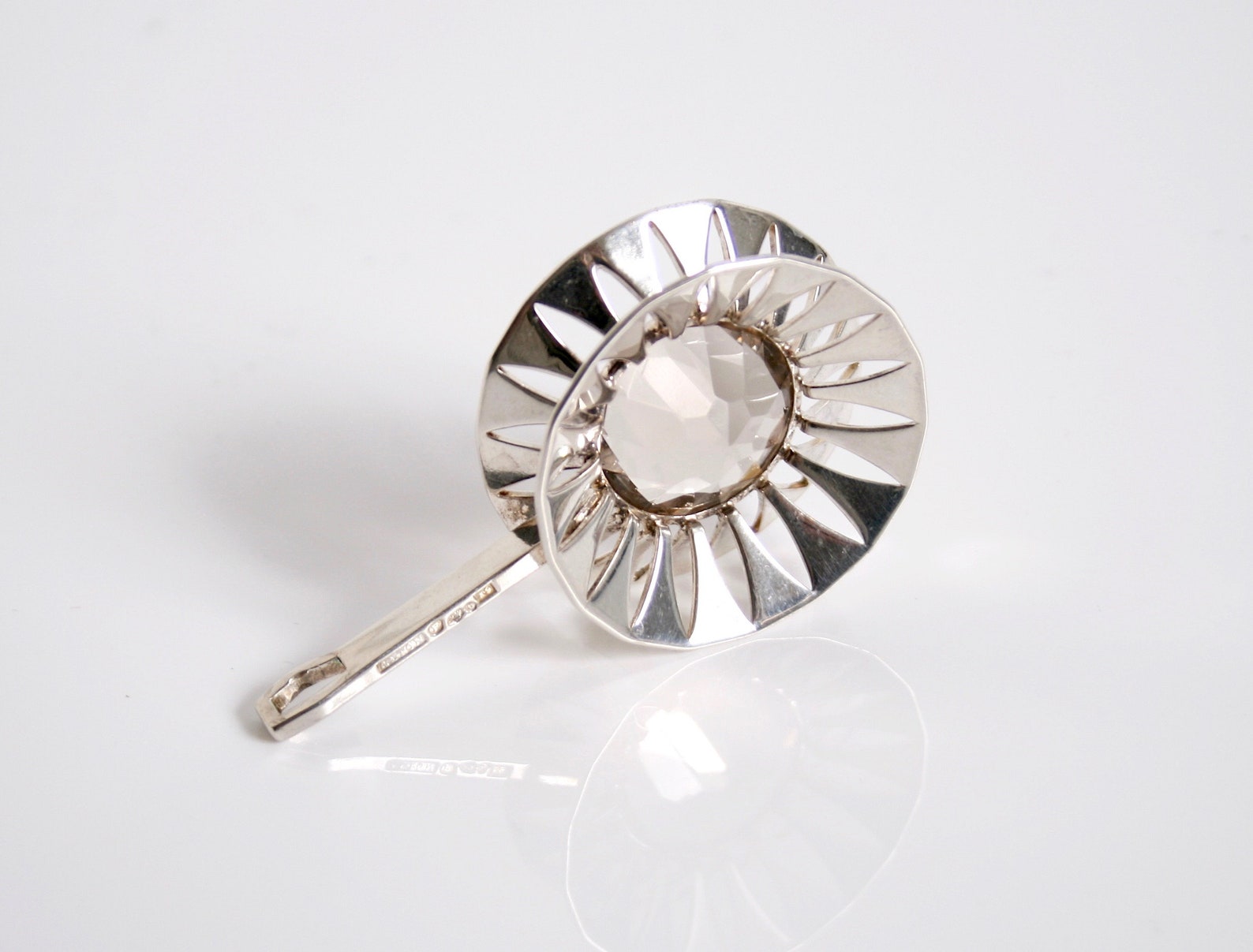 Stunning Sterling Silver & Rock Crystal Pendant - Etsy