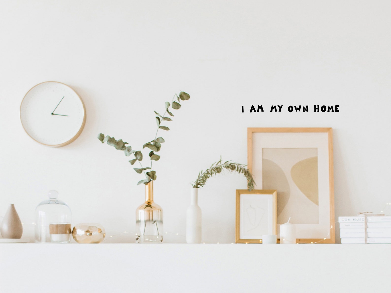 Positive mirror decal / I am my own home / positive | Etsy