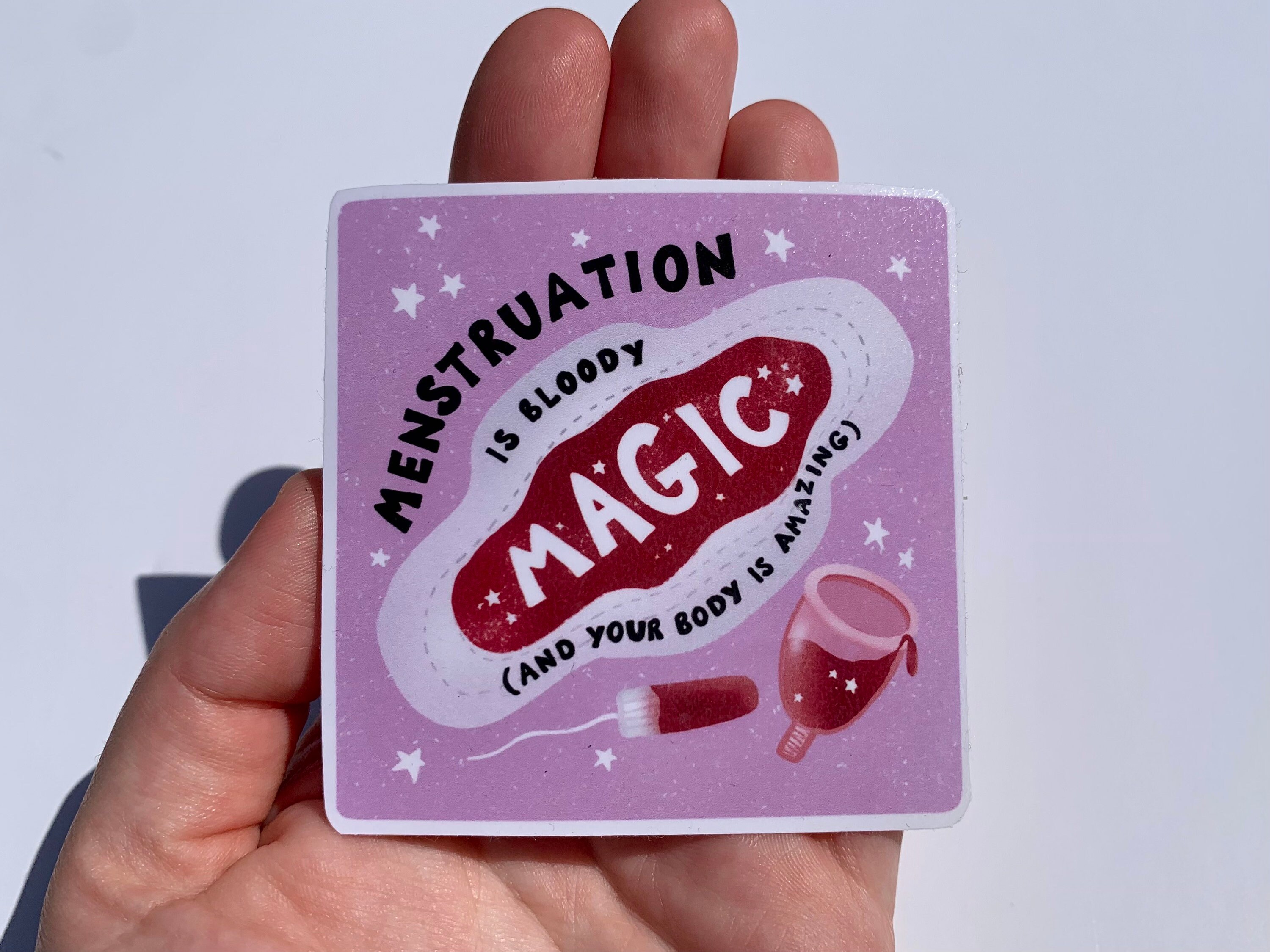 Menstrual Magic Vinyl Sticker / Period Positive / Menstrual Magic ...