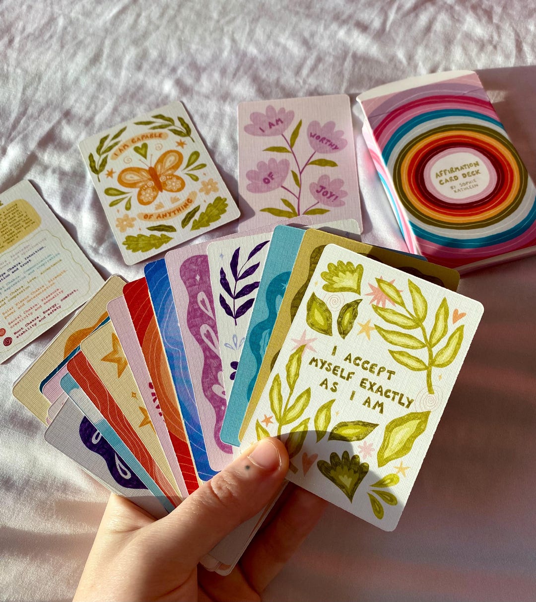 Illustrated Affirmation Card Deck / Positive Affirmations/ Affirmation ...