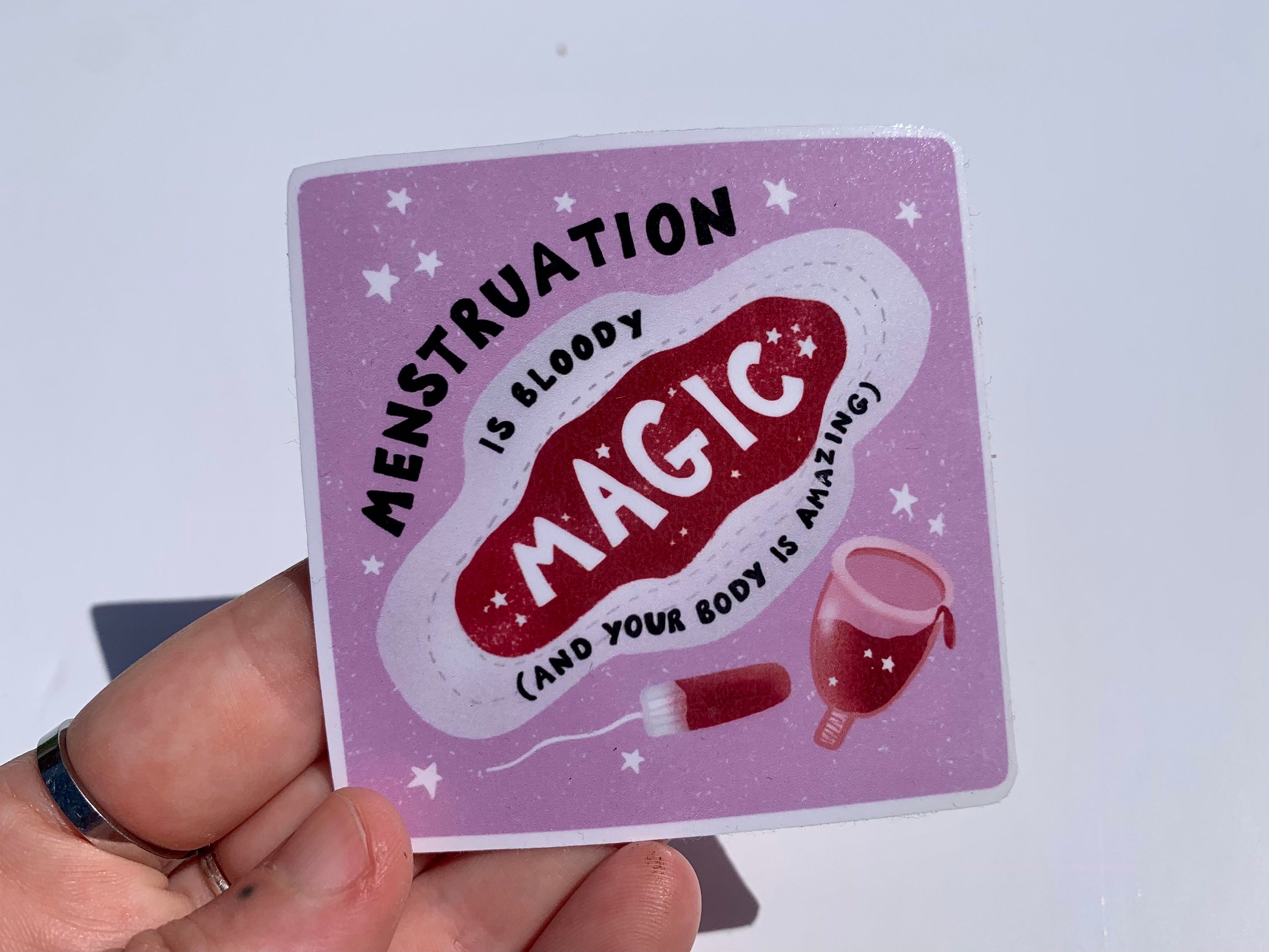 Menstrual Magic Vinyl Sticker / Period Positive / Menstrual Magic ...