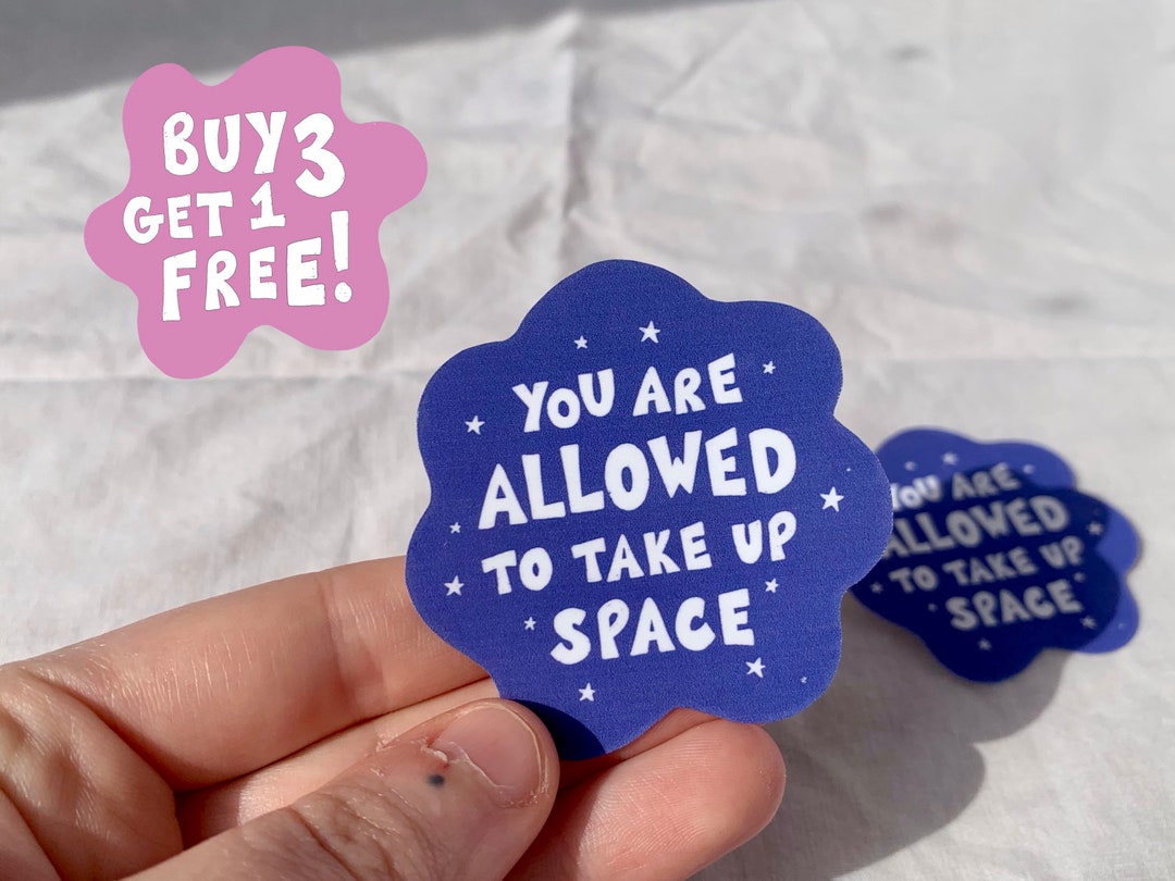 Take up Space Die Cut Vinyl Sticker / Motivational Sticker / Feminist ...
