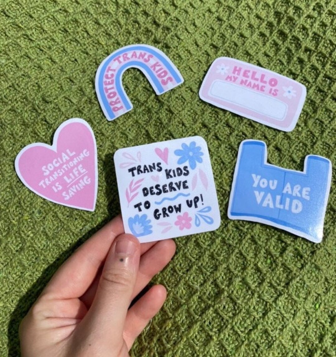 Trans Rights Charity Sticker Pack / Waterproof Stickers / - Etsy