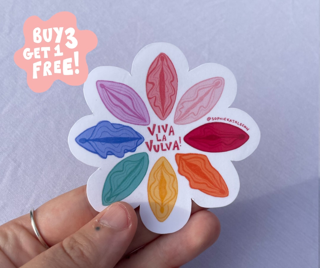 Viva La Vulva Vinyl Rainbow Sticker / Feminist Sticker / Empowerment ...