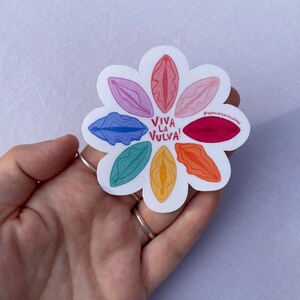 Viva La Vulva Vinyl Rainbow Sticker / Feminist Sticker / Empowerment ...