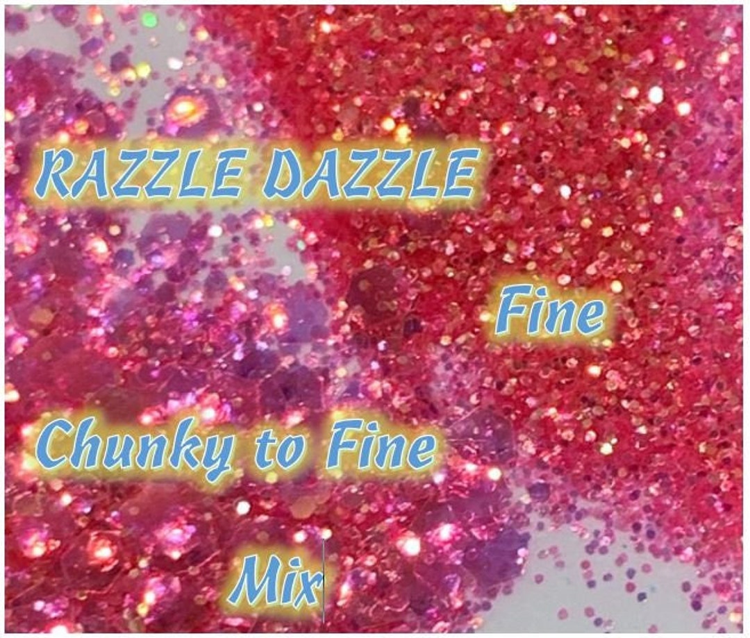 Razzle Dazzle Fine or Chunky to Fine Mix Glitter - Transparent ...