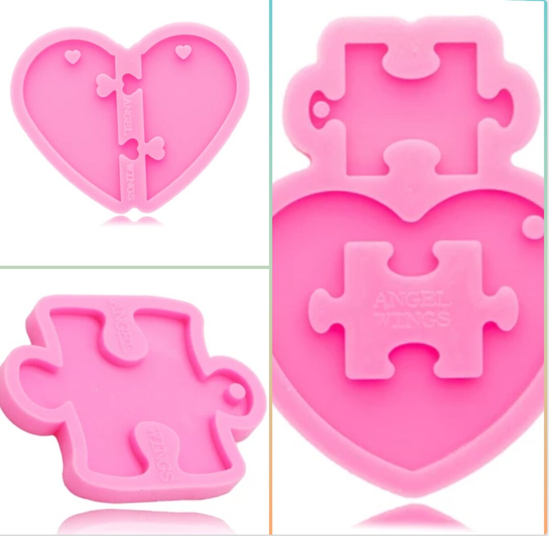 AUTISM Awareness Puzzle Molds - Shiny Silicone MOLD ONLY / Food Grade ...