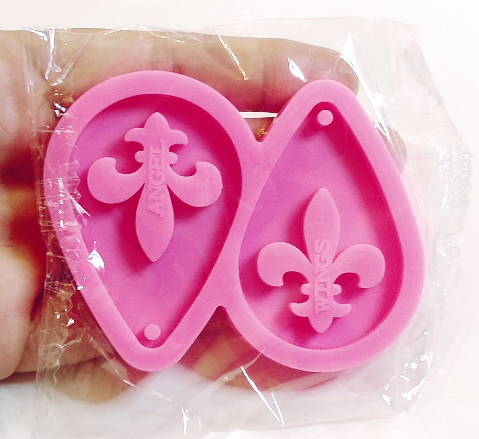 Fleur-de-lis Teardrop Silicone Mold - MOLD ONLY / Sm, Med, Lge / Saints ...