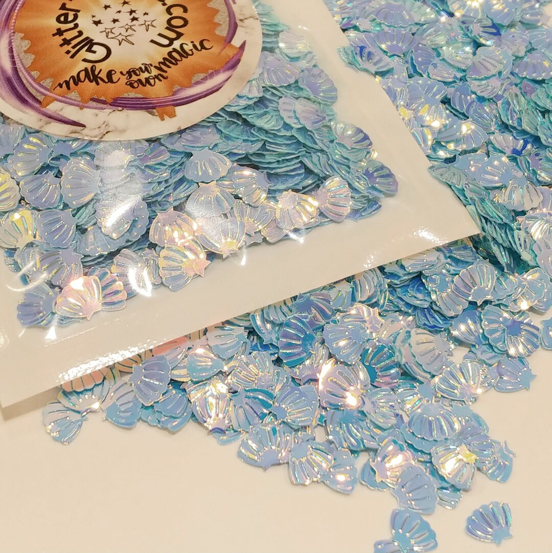 CRYSTAL COAST 3D Sea Shell Glitter / Iridescent Color-shift / Sculpted ...
