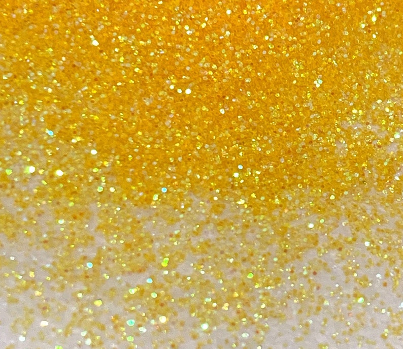 SUNFLOWER Extra FINE Glitter / Iridescent Yellow Translucent / - Etsy