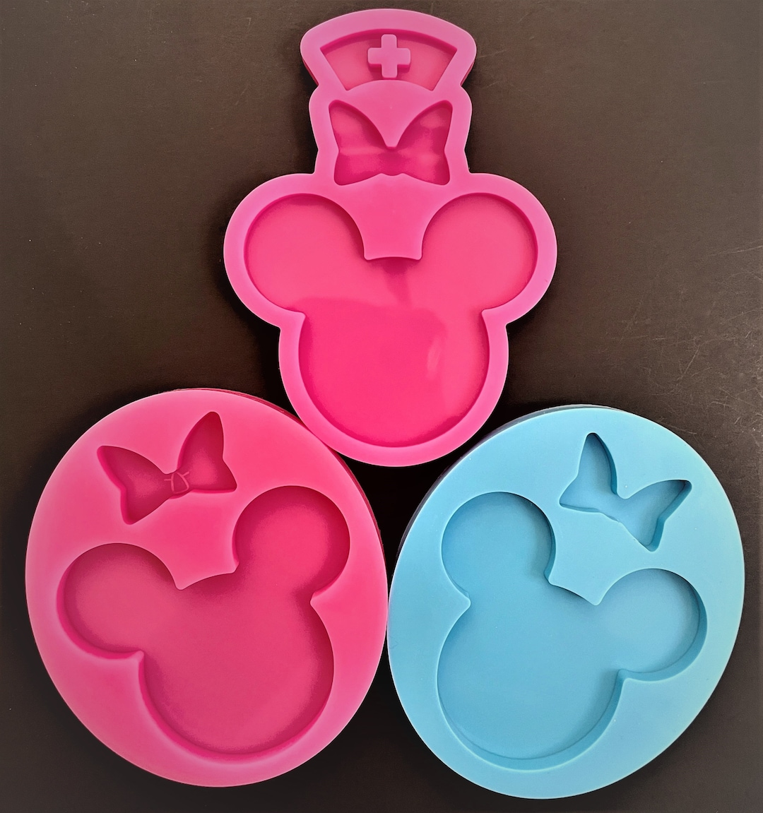 Mouse Mold - With Bow or Bow and Cap - Shiny Silicone MOLD ONLY ...