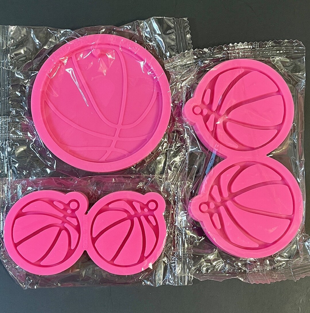 Basketball Mold Shiny Silicone / Single or Pairs / Mementos / Key Chain ...