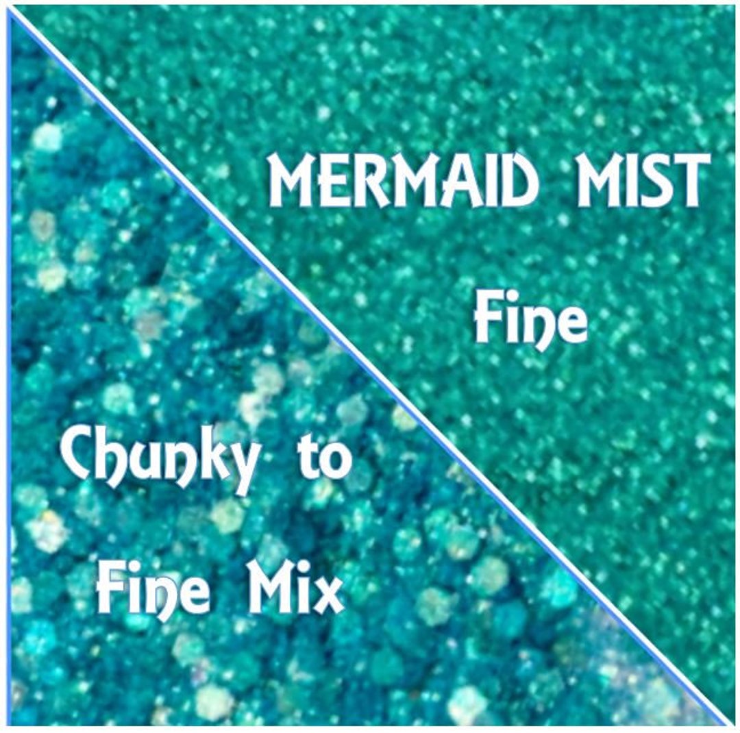 MERMAID MIST Fine or Chunky to Fine Mix GLITTER / Iridescent ...